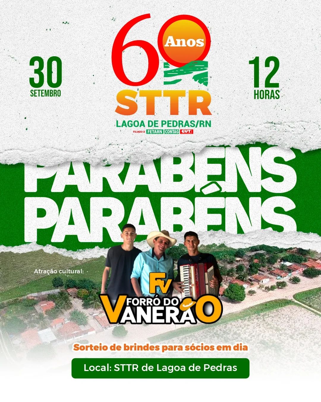 STTR de Lagoa de Pedras comemora 60 anos | FETARN